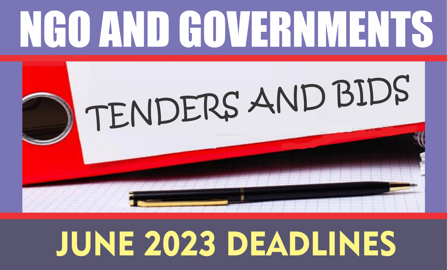 Access Government/NGO Tenders In Nigeria With June 2023 Deadlines ...